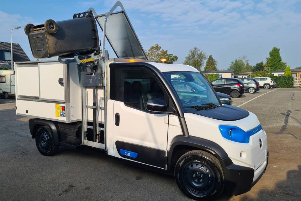 Eerste 100% elektrische Goupil G6 met zijbelader